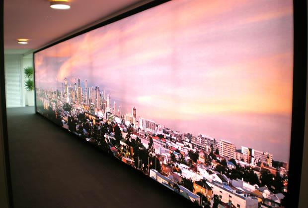 Wide width textile banner by Adversol - Charles Parsons