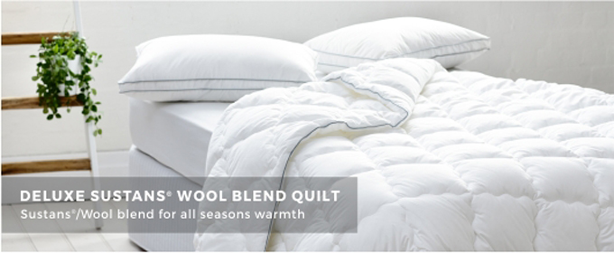 Innovative Sustans fibre Wool and Pillow by Gainsborough